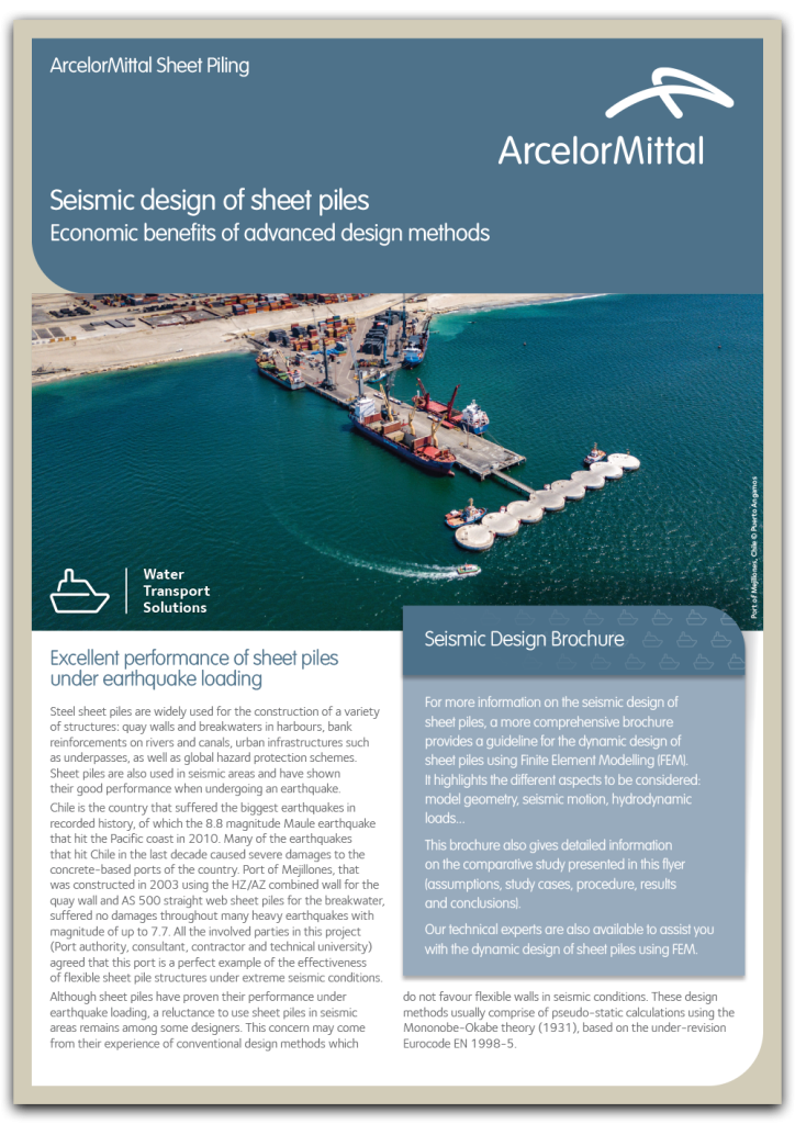 Technical aspects | ArcelorMittal Sheet Piling
